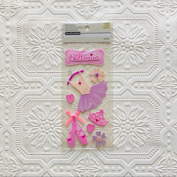 Recollections | Design | Recollections Ballerina Themed Stickers 8 Pc ...